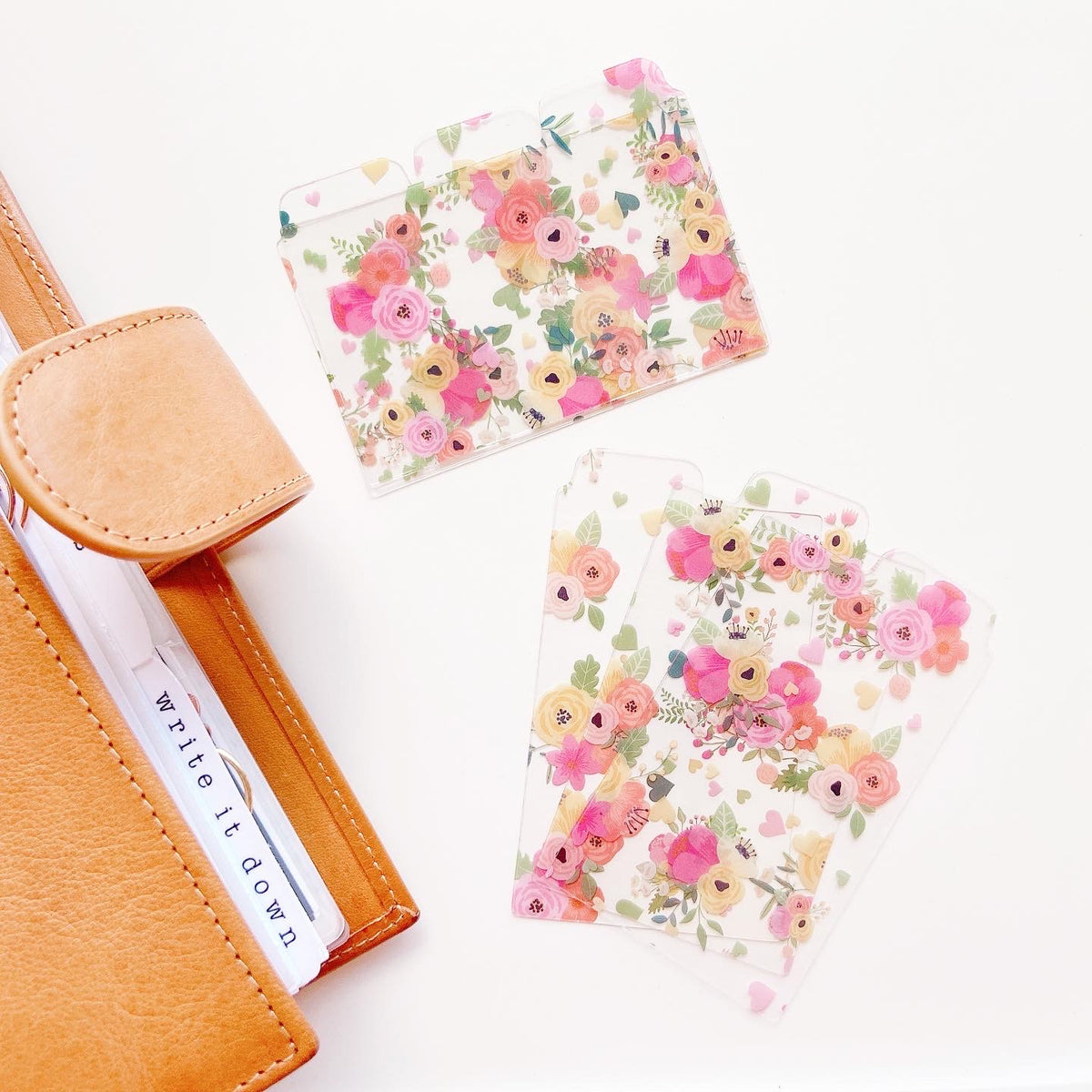 Floral Mini Tab Cards Set - three cards – CatspressoCo